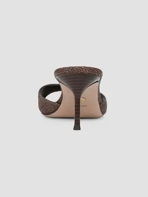 Veronica Beard Tia 65mm Raffia Sandals