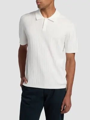 Theory Cable-knit Polo Shirt