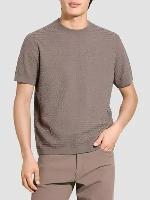 Theory Damian Tactile Cotton T-shirt - Bering