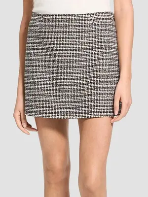 Theory Tweed A-line Miniskirt