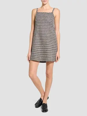 Theory Plaid Mini Shift Dress