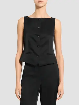 Theory Satin Boatneck Vest
