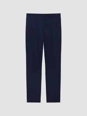 Theory Zaine Cotton Straight-leg Pants - Baltic