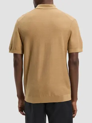 Theory Silk-cotton Polo Shirt