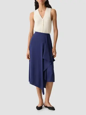 Theory Full Cardigen Rib-knit Cotton Vest