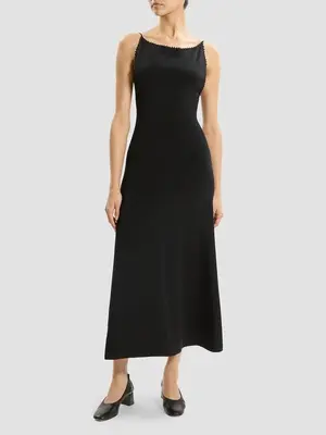 Theory Square Neck Midi Dress