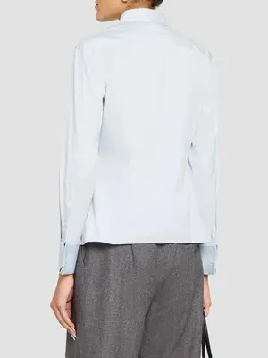 Theory Tailored Cutaway Shirt - Cool Fog
