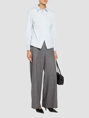 Theory Tailored Cutaway Shirt - Cool Fog