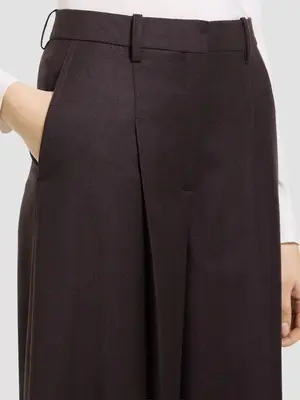 Theory Pleated Wool Wide-leg Trousers