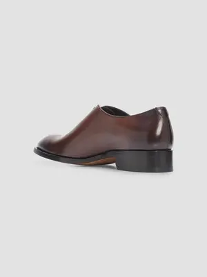 TOM FORD Vincent Burnished Leather Lace-up Oxfords