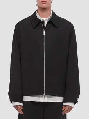Helmut Lang Wool Gabardine Suiting Shirt Jacket