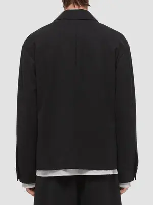 Helmut Lang Wool Gabardine Suiting Shirt Jacket
