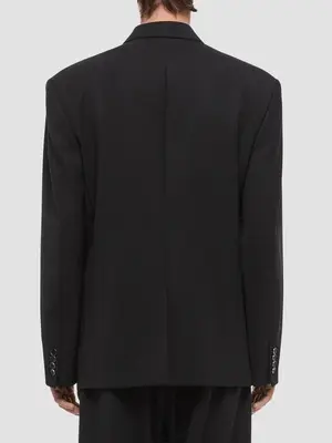Helmut Lang Wool Gabardine Relaxed-fit Blazer