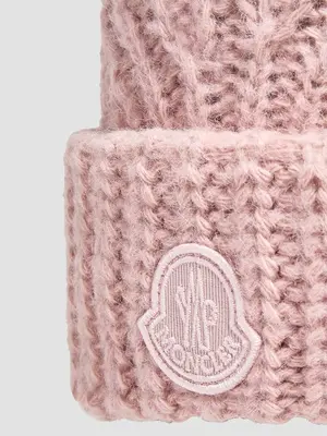 Moncler Beanie Hat In Alpa & Wool Blend