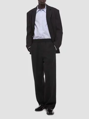 Helmut Lang Hl001 Wool Gabardine Pull-on Trousers