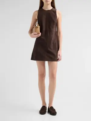 Theory Suede Shift Mini Dress
