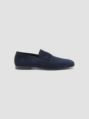 TOM FORD Sean Suede Loafers - Midnight