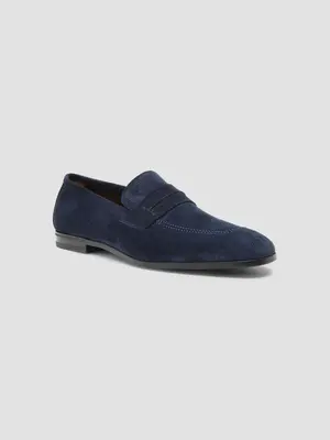 TOM FORD Sean Suede Loafers - Midnight