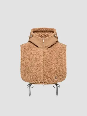 Moncler Bib In Teddy Fleece