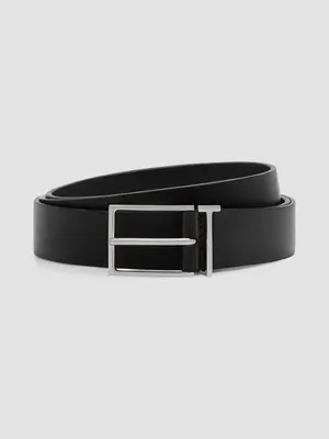 TOM FORD Vacchetta Leather T Loop Belt - Black