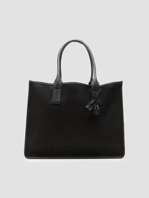 TOM FORD Canvas & Leather East-west Tote Bag - Black