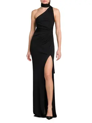 TOM FORD Choker One-shoulder Sheath Gown