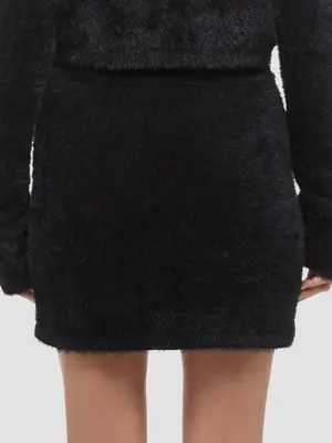Helmut Lang Fitted Eyelash Miniskirt
