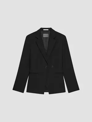 Helmut Lang Wool Double-breasted Blazer - Black