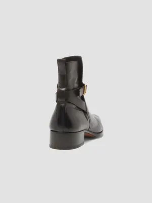 TOM FORD Hainaut Supple Grain Buckle Ankle Boots