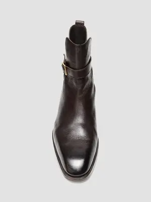 TOM FORD Hainaut Supple Grain Buckle Ankle Boots