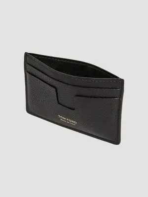 TOM FORD T-line Leather Card Holder