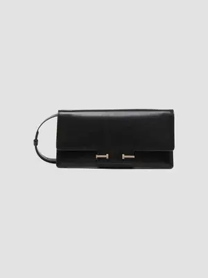 TOM FORD East West Supple Grain Leather Shoulder Bag - Black
