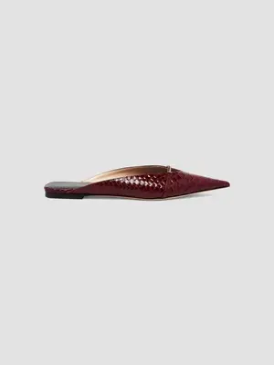 TOM FORD Python-embossed Leather Mules