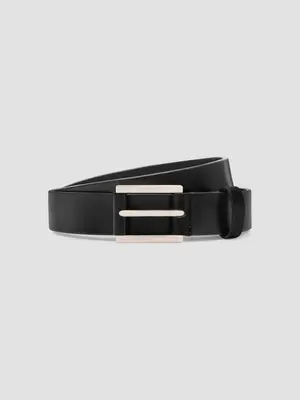 TOM FORD Vacchetta Leather Buckle Belt - Black