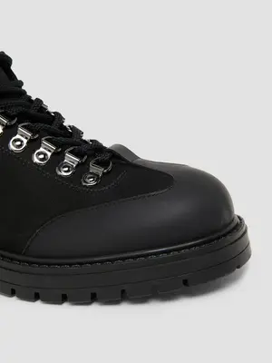 POLLINI Leather Ankle Boots - Black