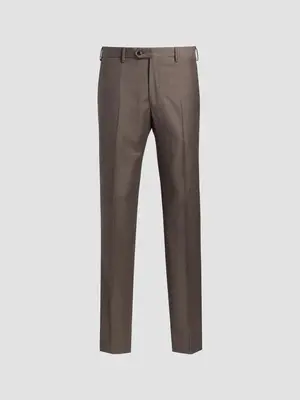 Giorgio Armani Crease-front Virgin Wool Trousers - Iron