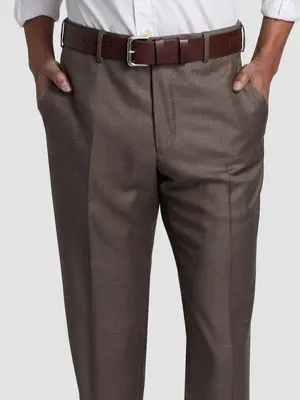 Giorgio Armani Crease-front Virgin Wool Trousers - Iron
