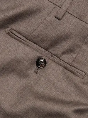 Giorgio Armani Crease-front Virgin Wool Trousers - Iron
