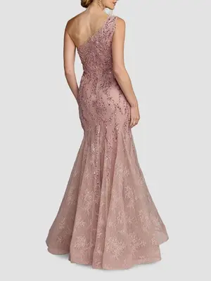 Mac Duggal Sequin-embellisehd Mermaid Gown