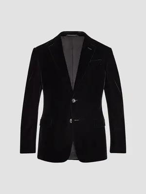 Giorgio Armani Velvet Single-breasted Dinner Jacket - Black