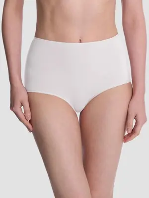 Natori Bliss Bare Cotton High Waist Brief White