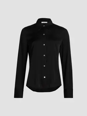 Vince Slim-fit Classic Shirt - Black