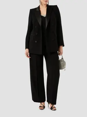 Marina Rinaldi Satin Detail Cady Blazer Jacket