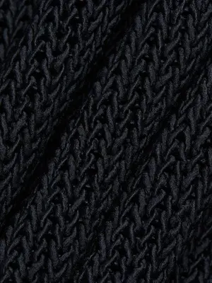 Vince Coated Cotton Polo Sweater - Ink