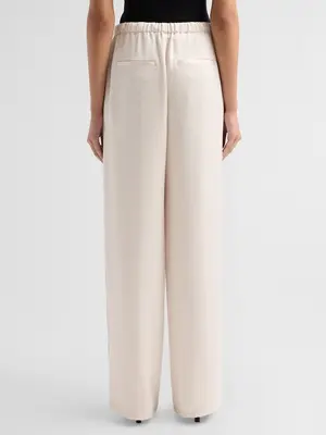 Vince Mid-waist Shine Crepe Pants