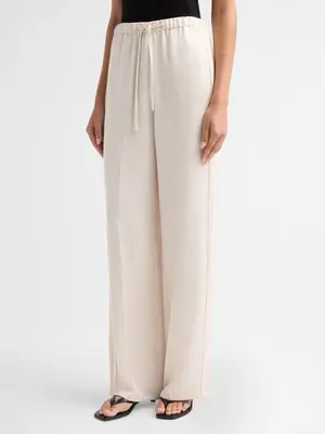 Vince Mid-waist Shine Crepe Pants