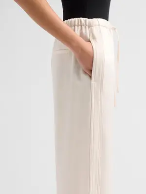 Vince Mid-waist Shine Crepe Pants