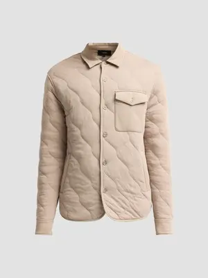 Vince Cotton Quilted Shirt Jacket - Pavement
