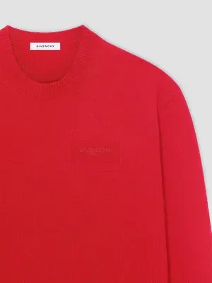 Givenchy Couture Seam Sweater In Wool And Cashmere - Vermillon