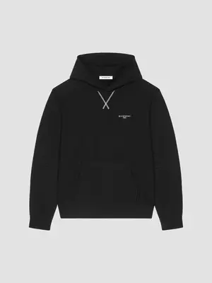 Givenchy Couture Seam Hoodie In Fleece - Black